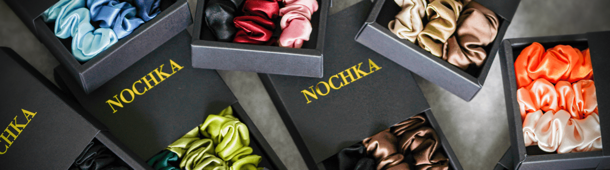 Silk Scrunchies Collection for All Hair Types by NOCHKA